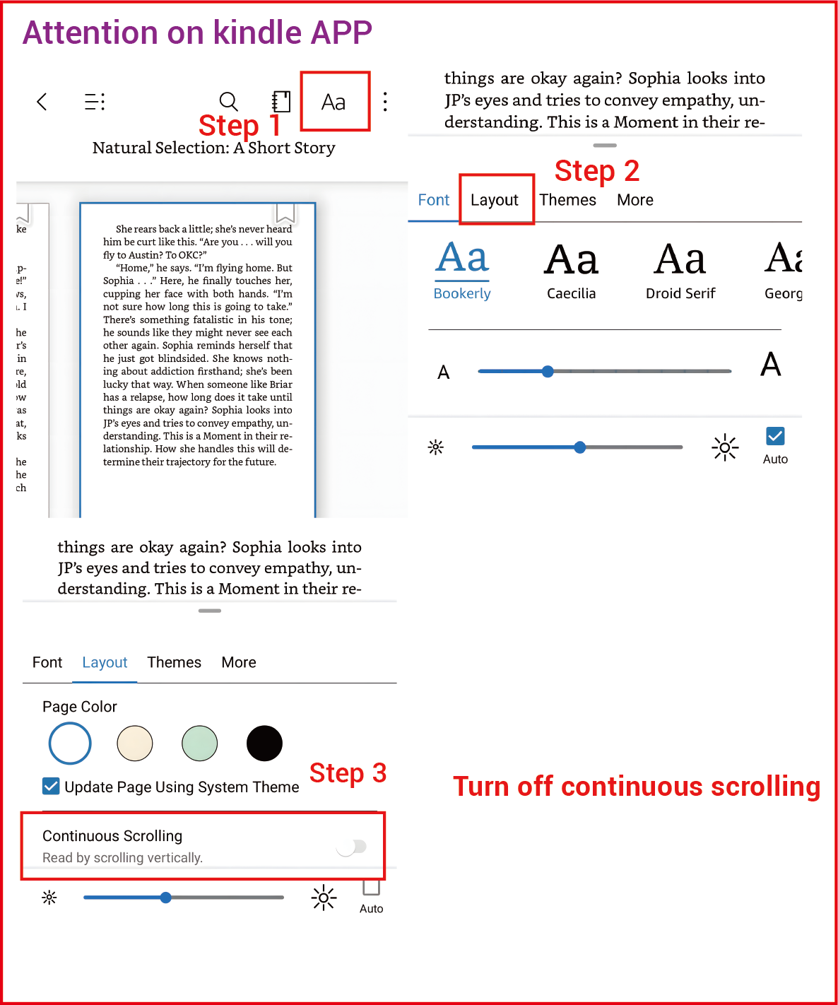Setting Kindle APP – Voinap